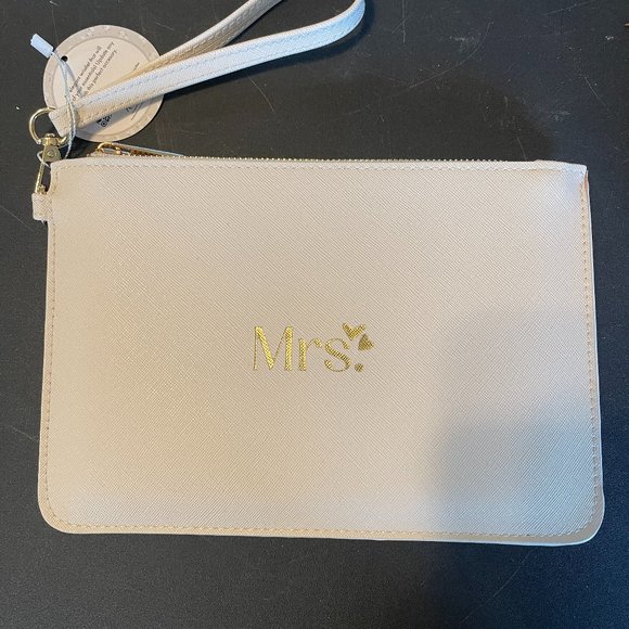 Bags | Mrs Purse Off White 9 14 X 6 14 Satin Blend Lining Gold Tone ...